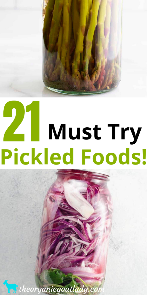 21 Pickled Foods Recipes - The Organic Goat Lady